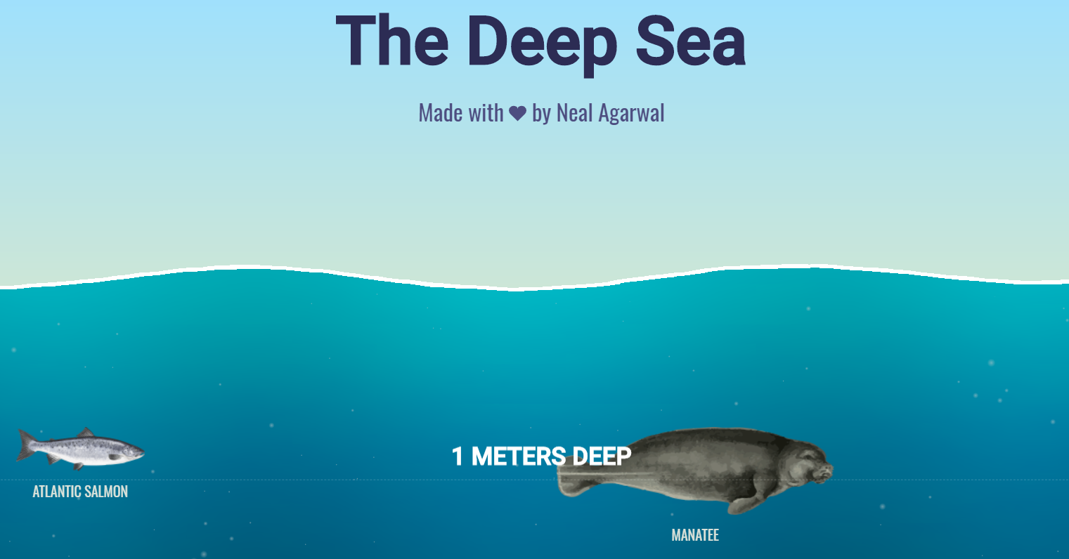 Amazing Website Alert: The Deep Sea by Neal Fun – Content Catnip