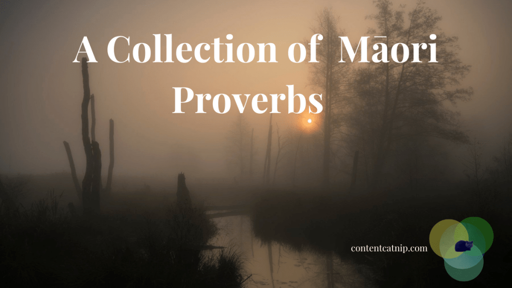 A Collection of Māori proverbs for you to keep and use – Content Catnip